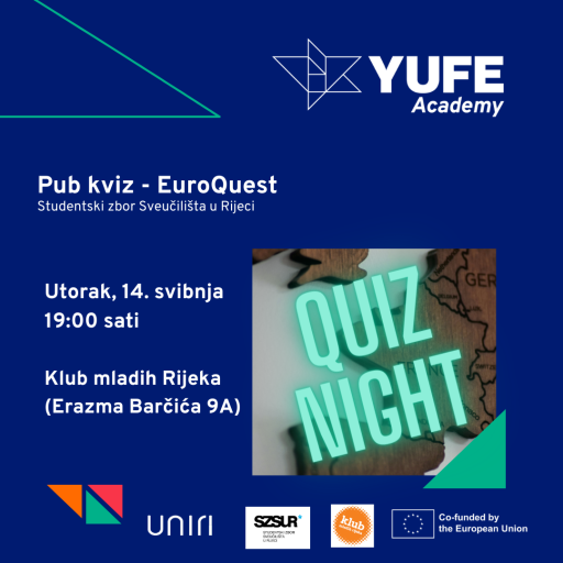 YUFE akademija: Pub kviz EuroQuest | UNIRI
